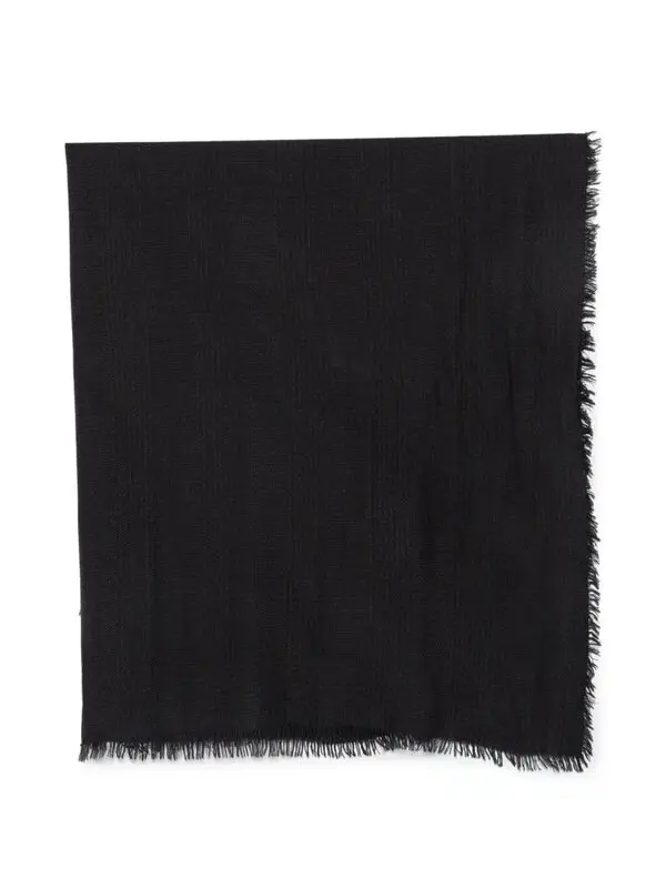 Faliero Sarti Derna Check Frayed Scarf