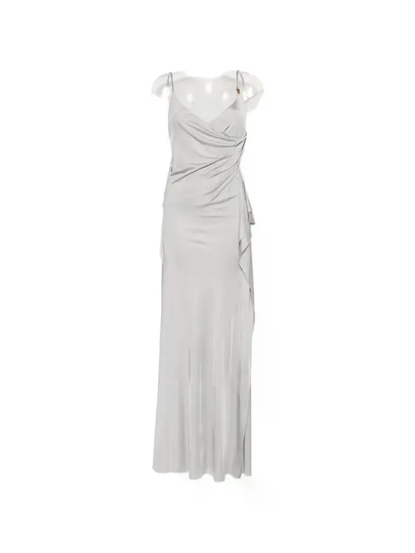 Versace Sleeveless Draped Gown
