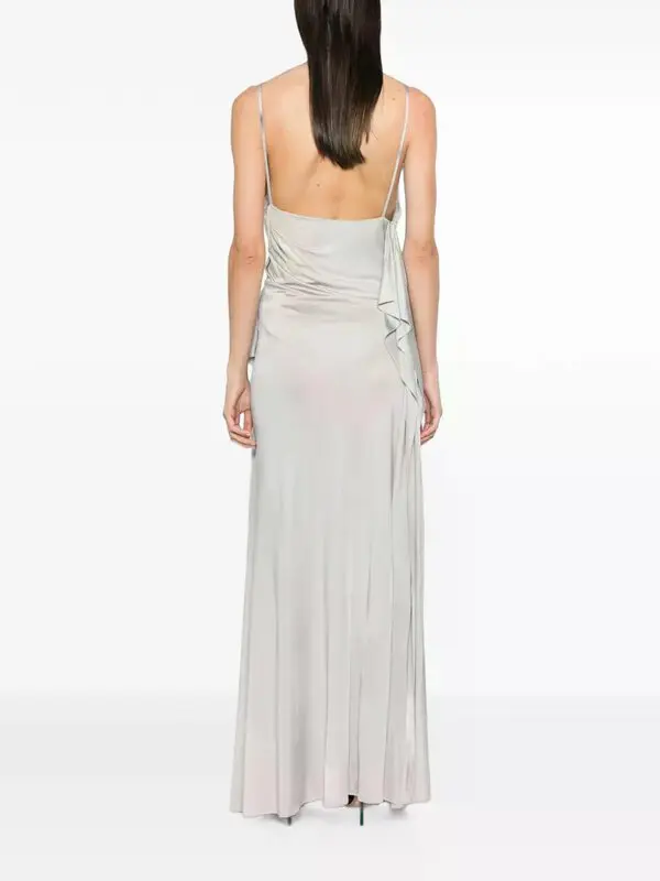 Versace Sleeveless Draped Gown