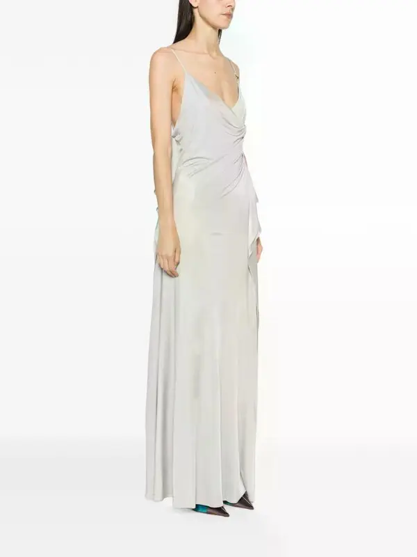 Versace Sleeveless Draped Gown