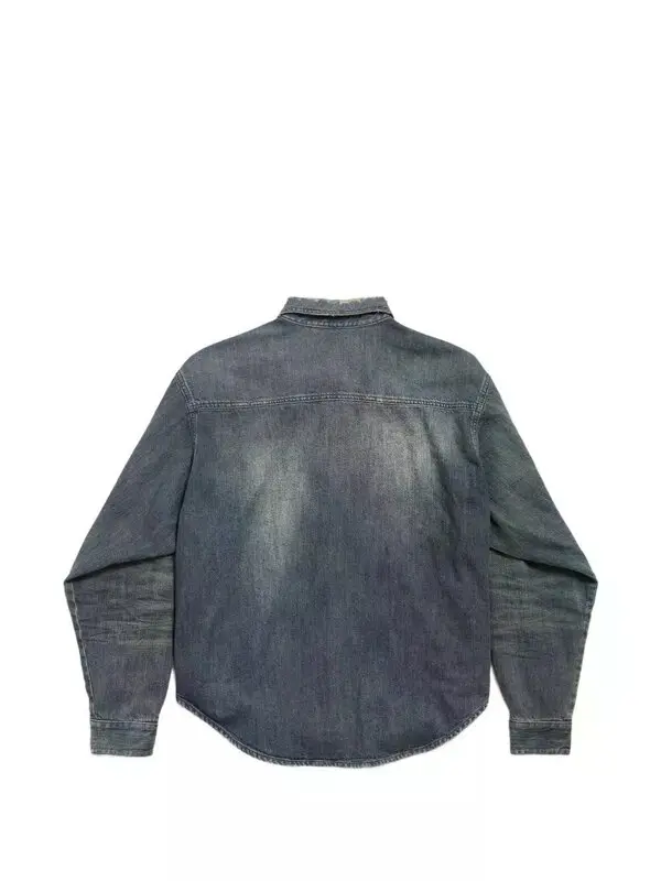 Balenciaga Logo-embroidered Button Shirt Jacket
