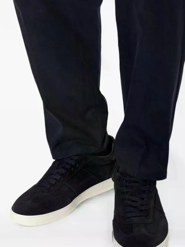 Kiton Lace-up Leather Sneakers