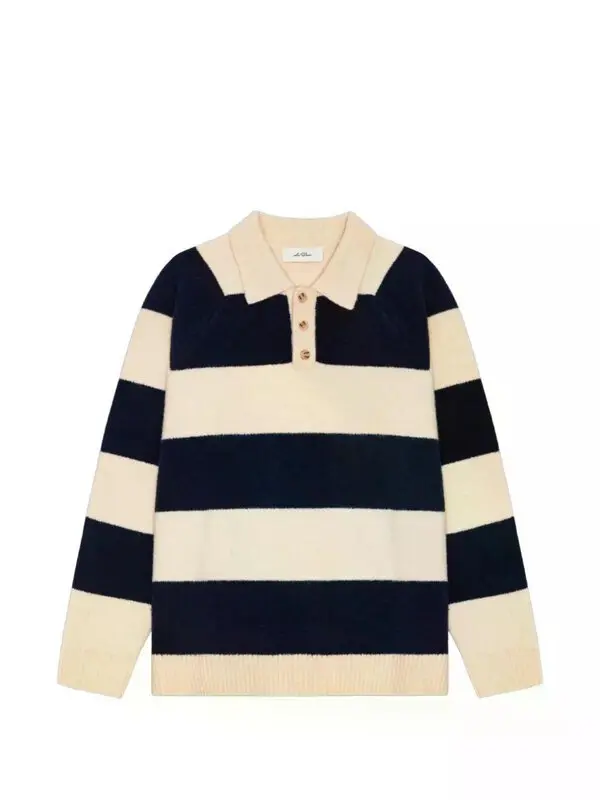 LES DEUX Striped Long-sleeve Sweater