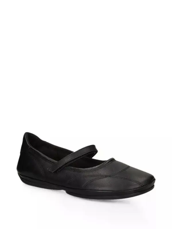 Camper Right Nina Touch-strap Ballet Flats - Black