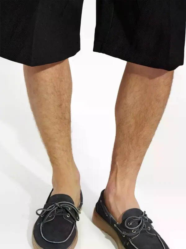 POSA Boat Brushed-suede Boat Shoes