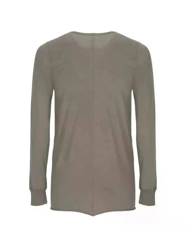 Rick Owens Raw-cut Long-sleeve Sweater - Grey