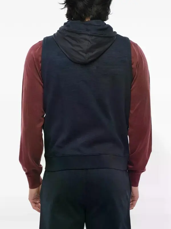 Corneliani Sleeveless Zip-up Hoodie