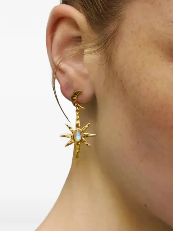 OTTOMAN HANDS Moonstone Star-drop Earrings