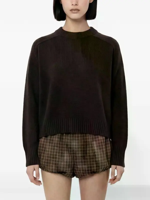 Soeur Ribbed-knit Raglan-sleeve Sweater