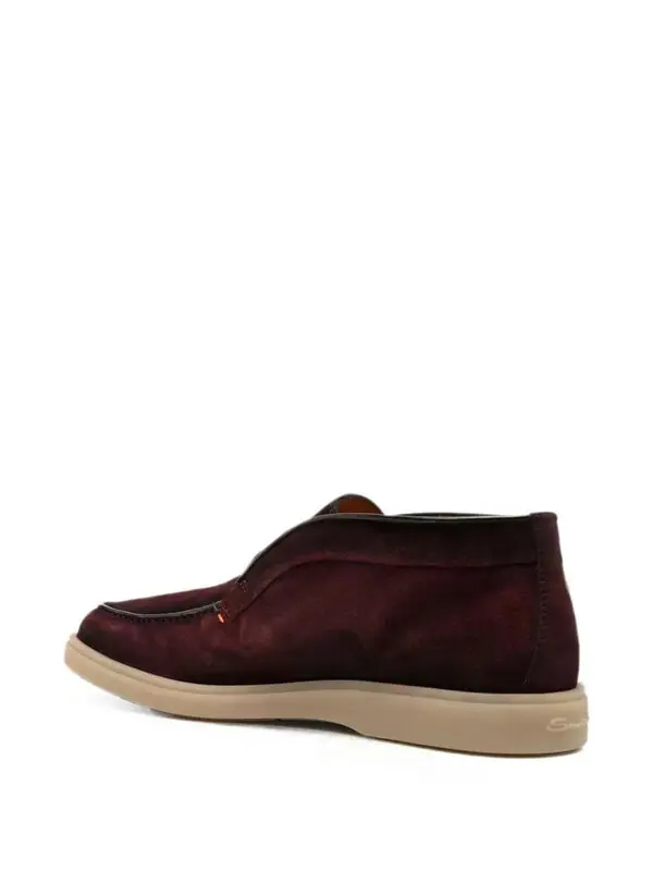 Santoni Suede High-top Loafers