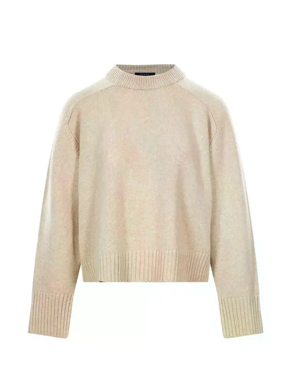 Soeur Slit-cuff Ribbed-trim Sweater - Neutrals