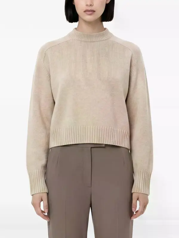 Soeur Slit-cuff Ribbed-trim Sweater