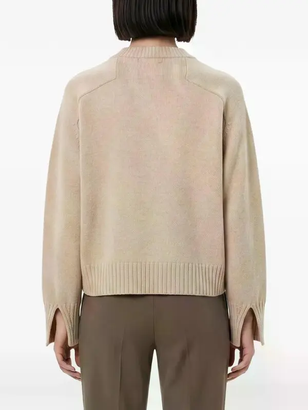 Soeur Slit-cuff Ribbed-trim Sweater