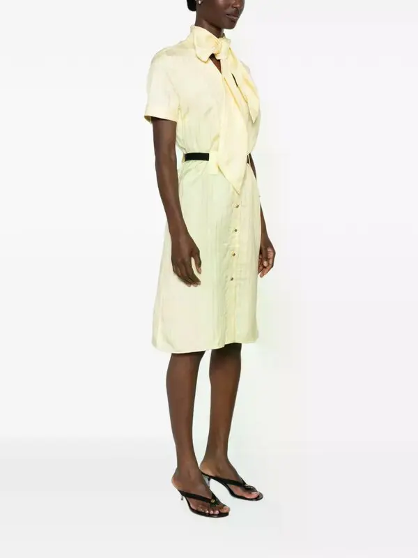 Versace Greca-jacquard Midi Shirt Dress