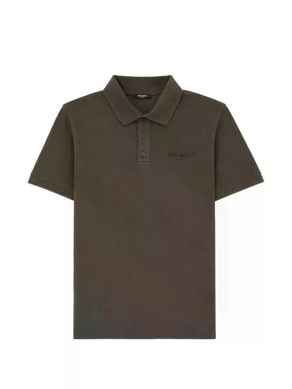 Balmain Logo-embroidered Short-sleeve Polo Shirt