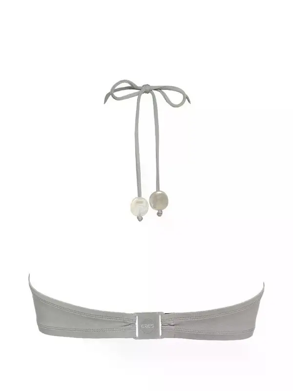 ERES Bead-embellished Ruched Bikini Top