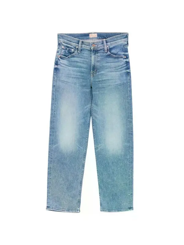 MOTHER Whiskered Faded-effect Jeans