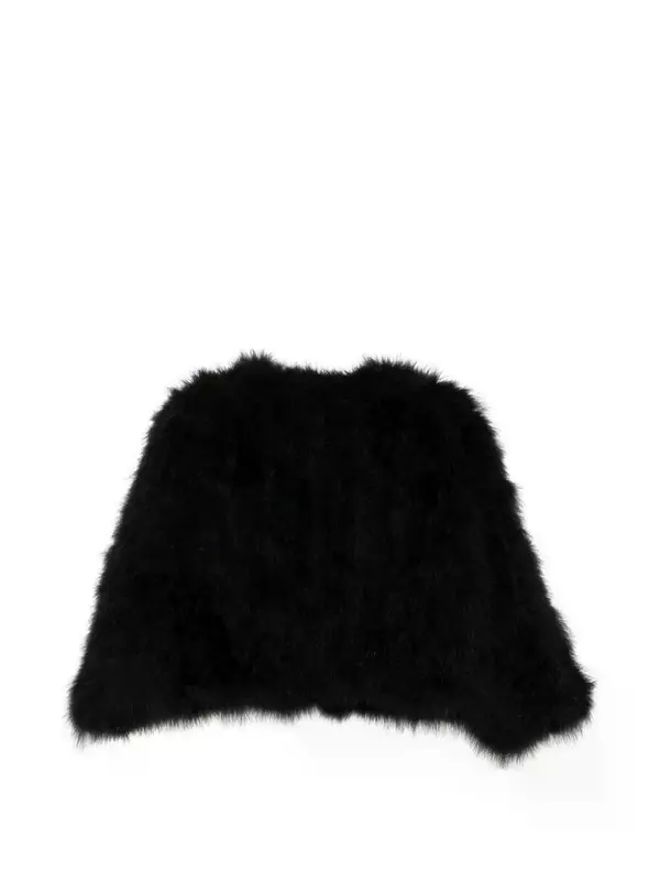 LISKA Marabou-feather Jacket