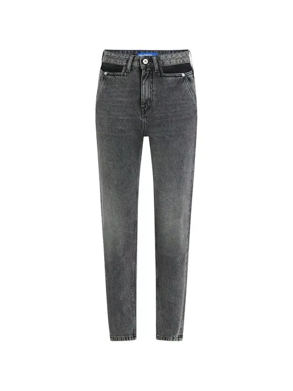 Karl Lagerfeld Logo-patch Jeans - Grey