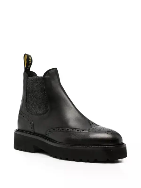 DOUCAL'S Brogue-detail Chelsea Boots