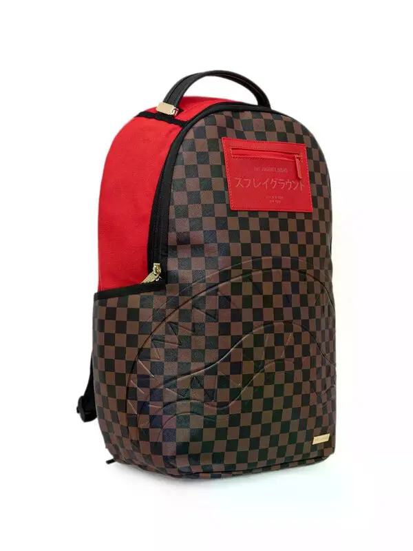SPRAYGROUND Check-pattern Shark-mouth Backpack