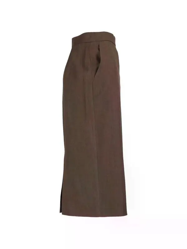 Max Mara Wool Gabardine Pencil Skirt