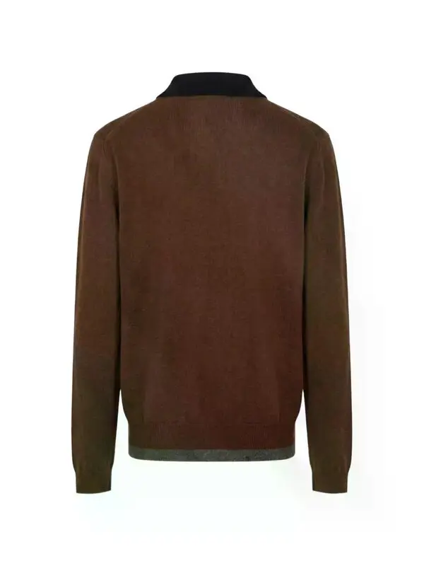 Marni Cashmere Polo Jumper With Layered Effect