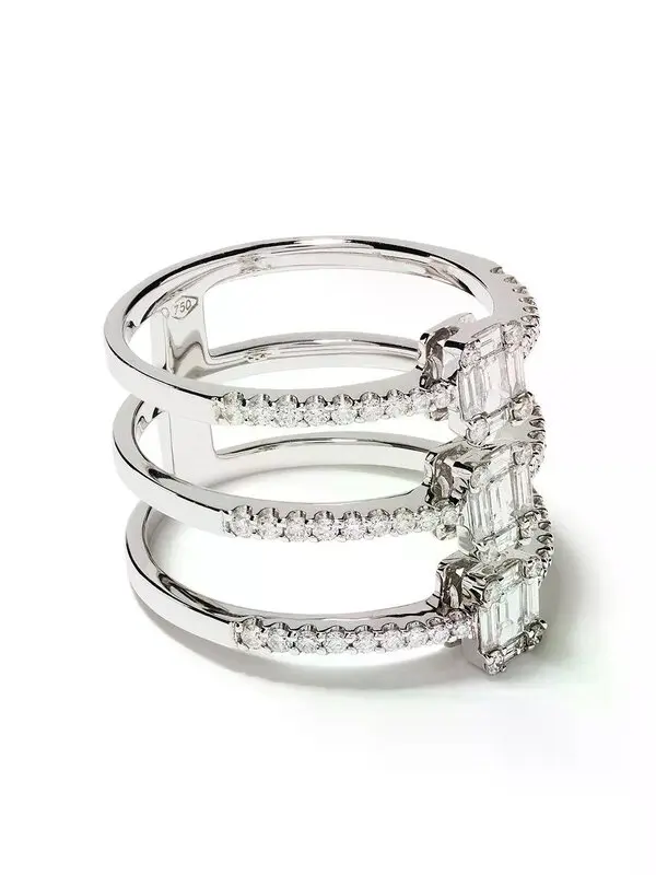 Yoko London 18kt White Gold Starlight Diamond Ring - 7