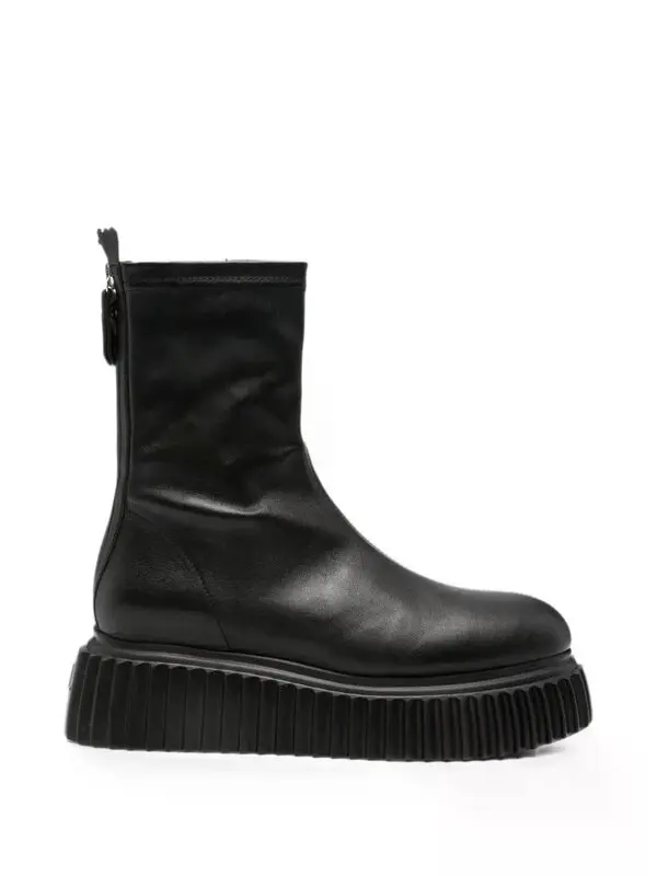 Agl Platform-heel Ankle Boots