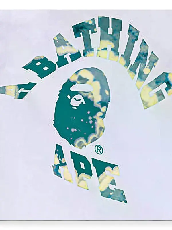 A BATHING APE Tie Dye Twist College T-shirt