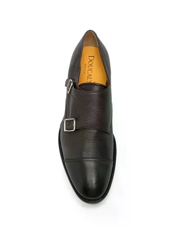 DOUCAL'S Grained-leather Monk Shoes