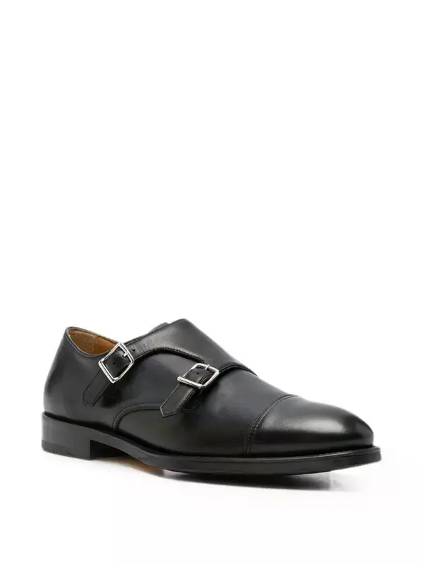 DOUCAL'S Double-buckle Monk Shoes