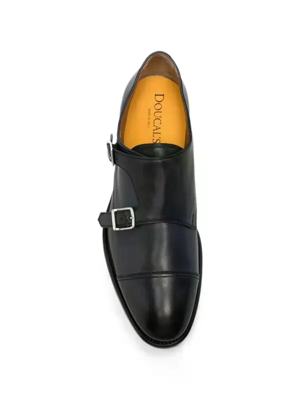 DOUCAL'S Double-buckle Monk Shoes