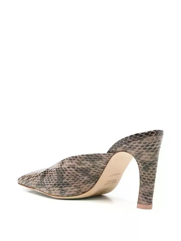 MALONE SOULIERS Rowe Snakeskin-effect Mules