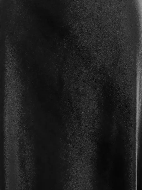F.IT Velvet-effect High-waisted Midi Skirt