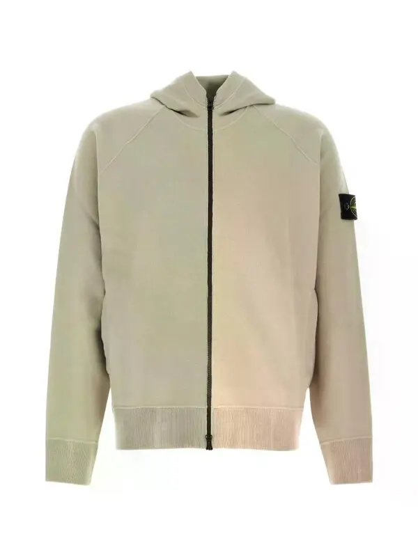 Stone Island Logo-patch Zip-up Hoodie
