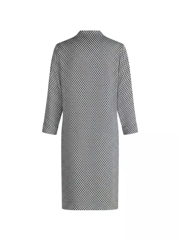 BETTY BARCLAY Geometric Print Three-quarter Sleeve Mini Dress