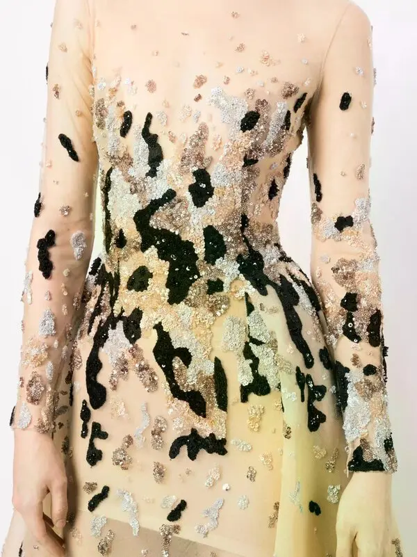 SAIID KOBEISY Embellished Tulle Gown