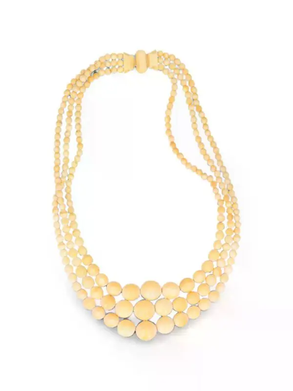 Vintage Triple-strand Beaded Necklace