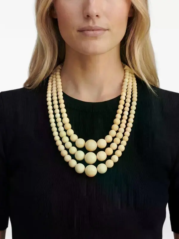 Vintage Triple-strand Beaded Necklace