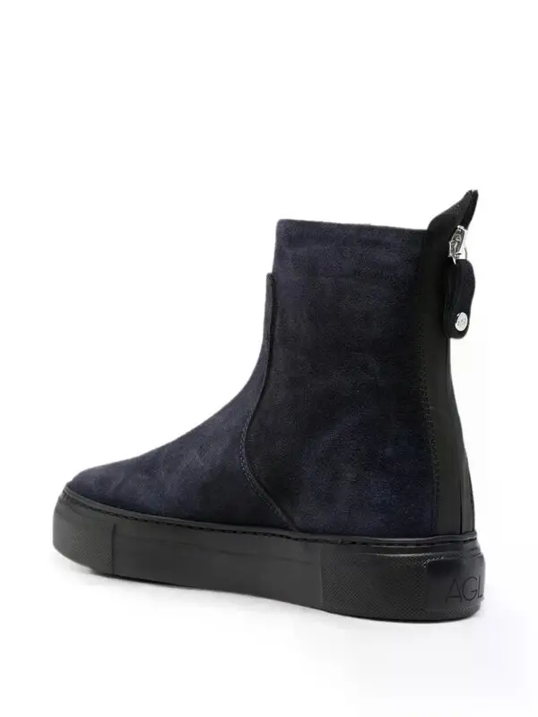 Agl Rear-zip Suede Boots