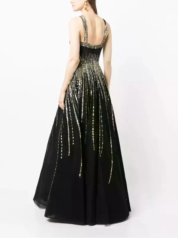 SAIID KOBEISY Sequin-embellished Gown