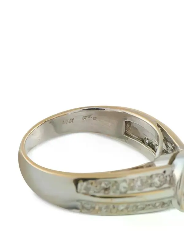 LB EXCLUSIVE 14k Yellow Gold Embellished Diamond Ring - Silver
