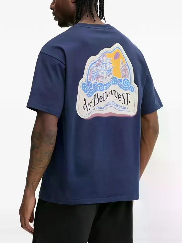 NAPAPIJRI Fluorite Graphic-print Logo-embroidered T-shirt