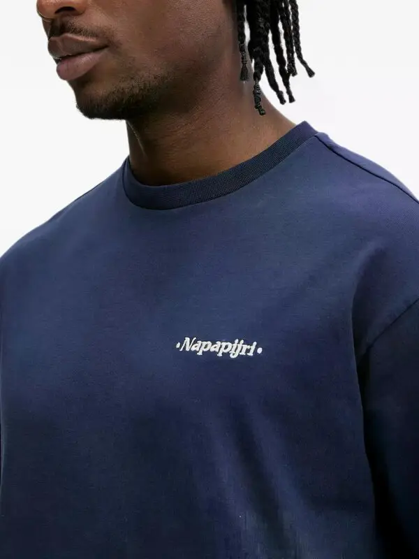 NAPAPIJRI Fluorite Graphic-print Logo-embroidered T-shirt