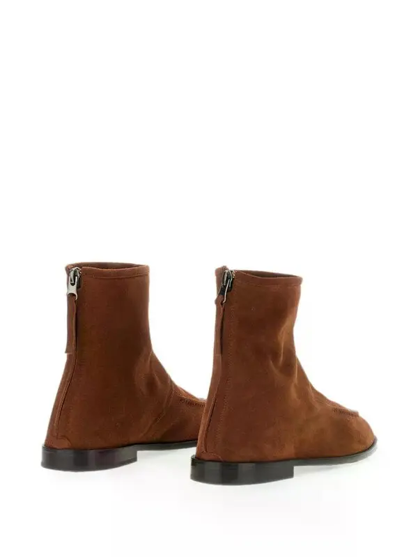 Hereu Juliol Rear-zip Suede Ankle Boots