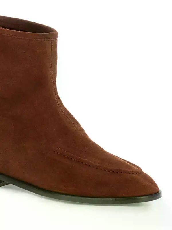 Hereu Juliol Rear-zip Suede Ankle Boots