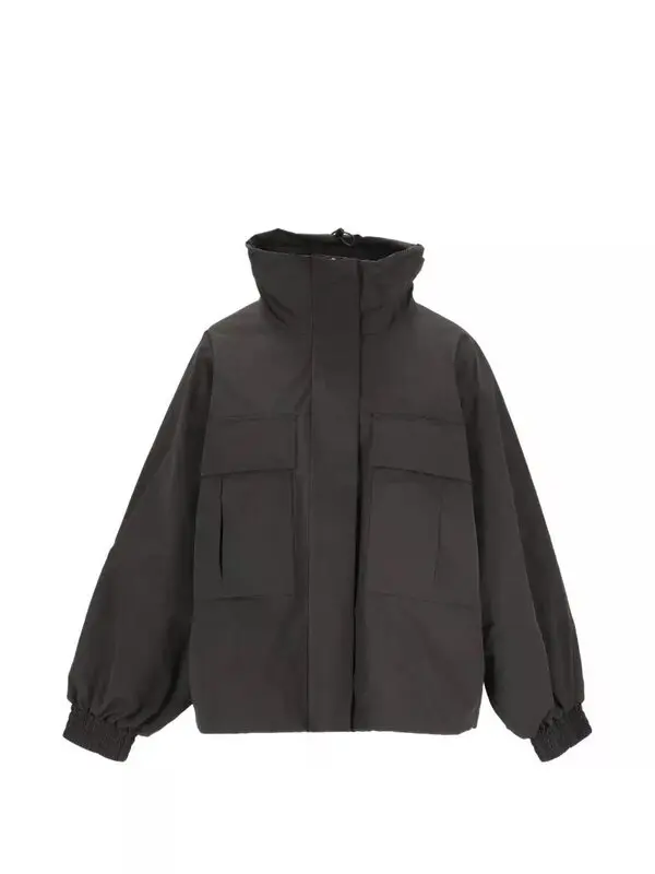 Max Mara Drawstring High-neck Jacket - Black