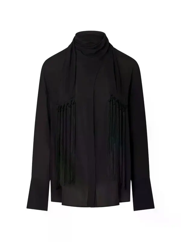 Liu Jo Crêpe De Chine Shirt With Decorative Scarf