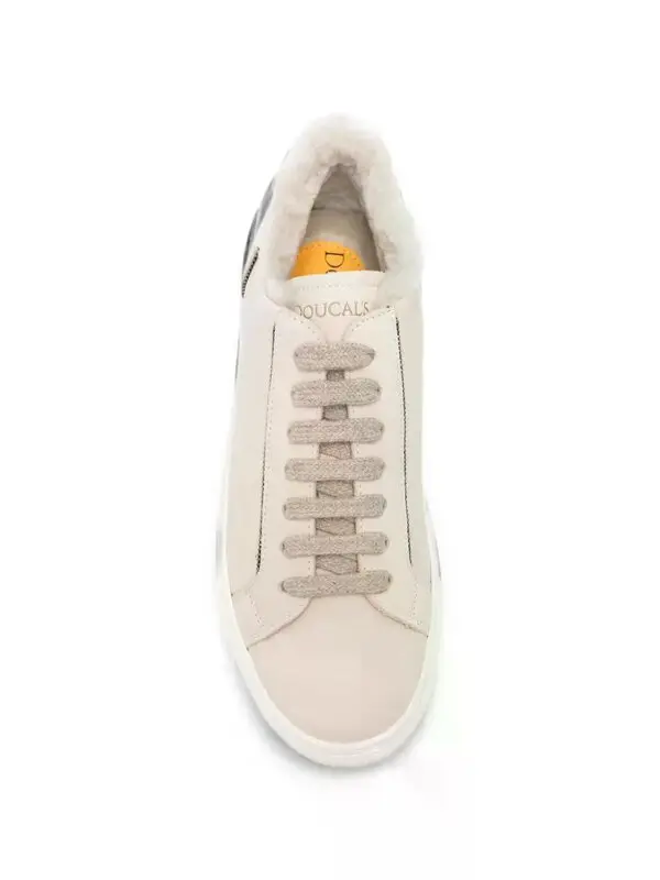 DOUCAL'S Shearling-trim Sneakers